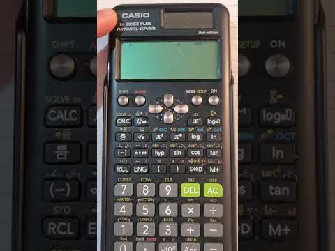 How to solve and reduce a matrix to RREF on an fx991es Casio Calculator