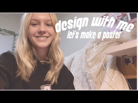 MAKE A POSTER WITH ME | y2k graphic design