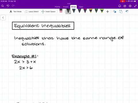 Equivalent Inequalities - Definition & Examples - Expii