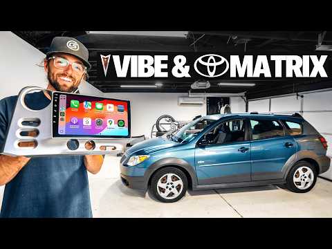 Installing a HUGE Apple CarPlay Head Unit! (2002-2008 Toyota Matrix/Pontiac Vibe)