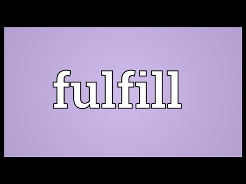 Fulfill Meaning