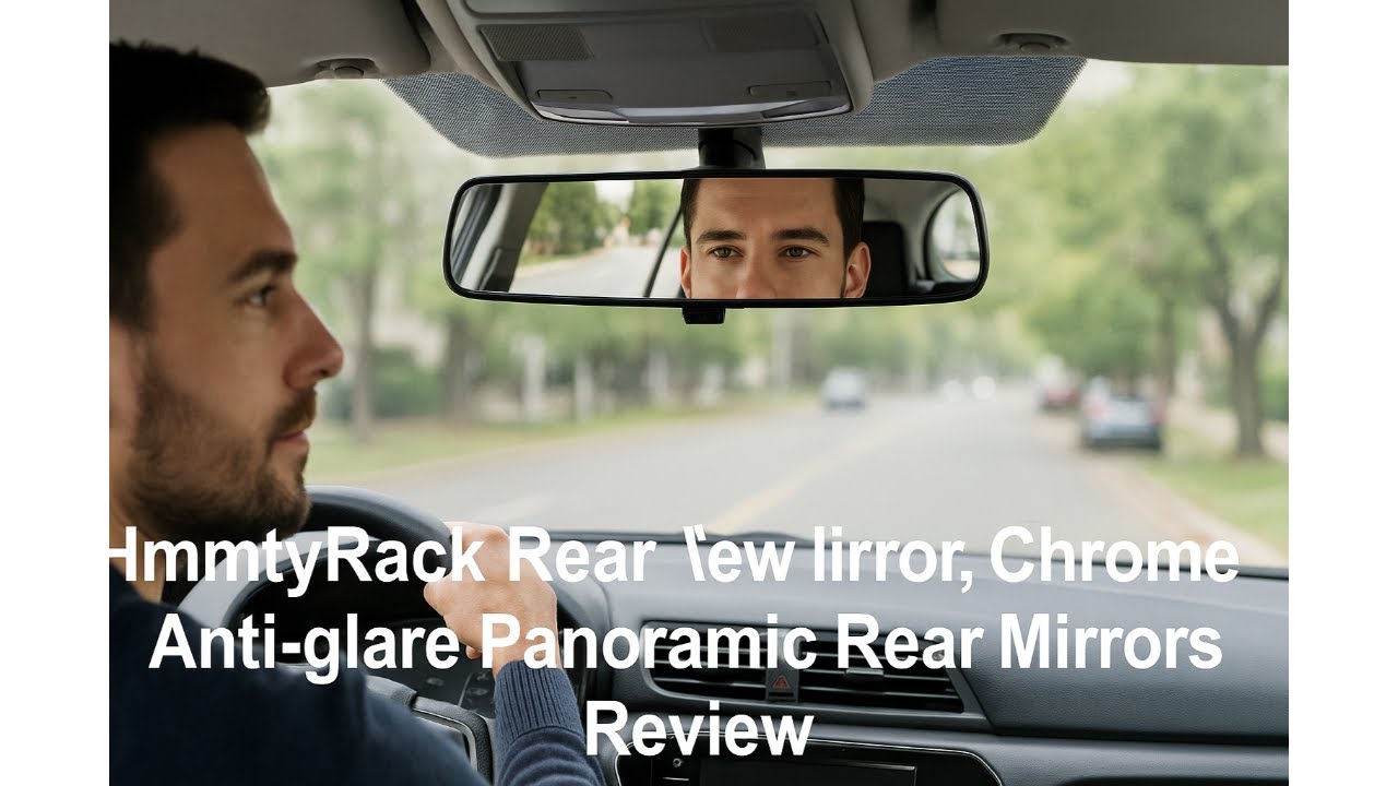 🚗 HmmtyRack Rear View Mirror, Chrome Anti-glare Panoramic Rear Mirrors Review 🕶️