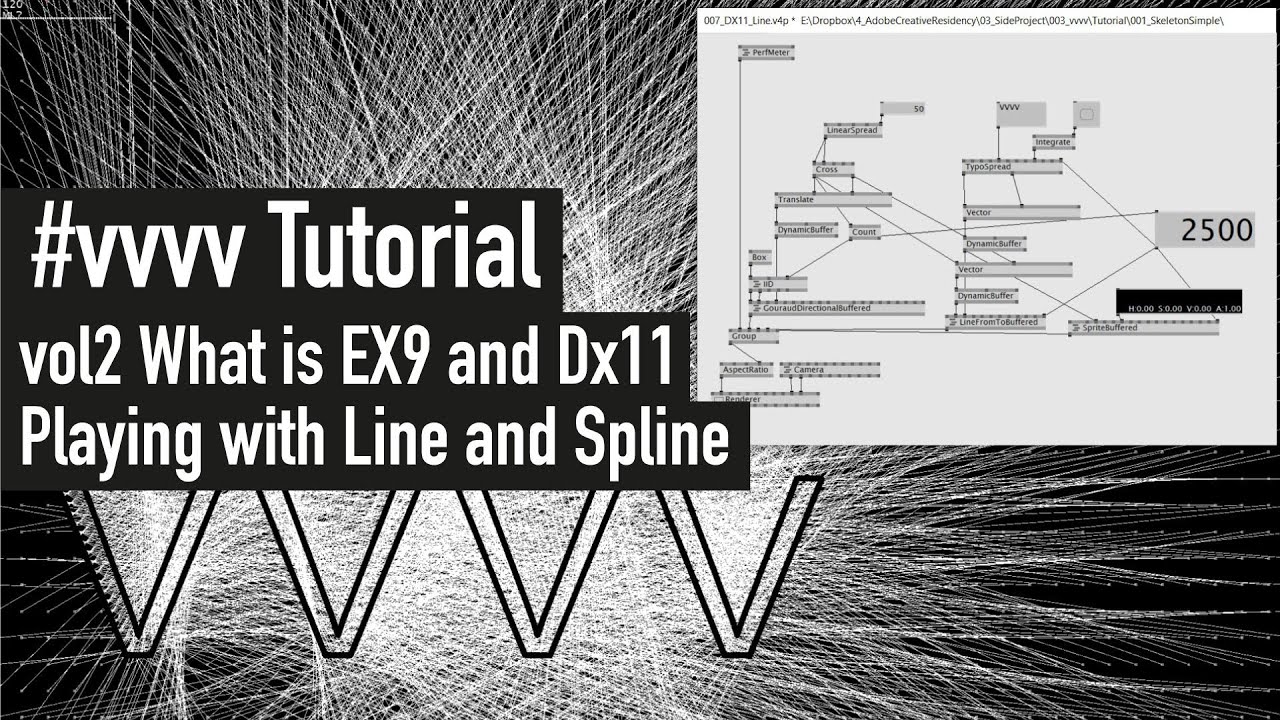 vvvv beta Tutorial DX11 Lines and Spline
