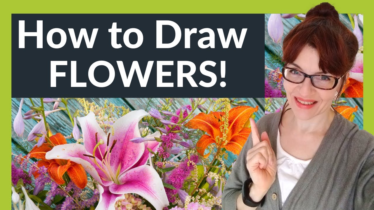 How To Draw Flowers For Beginners (12 EASY tips!)