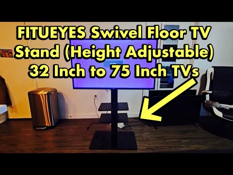 FITUEYES Swivel Floor TV Stand Mount for 32-75 inch TV's Review (Height Adjustable)