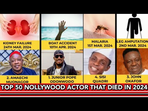 TOP 50 NOLLYWOOD ACTORS THAT DIED IN 2024 AND CAUSE OF DEATH || HD VIDEO