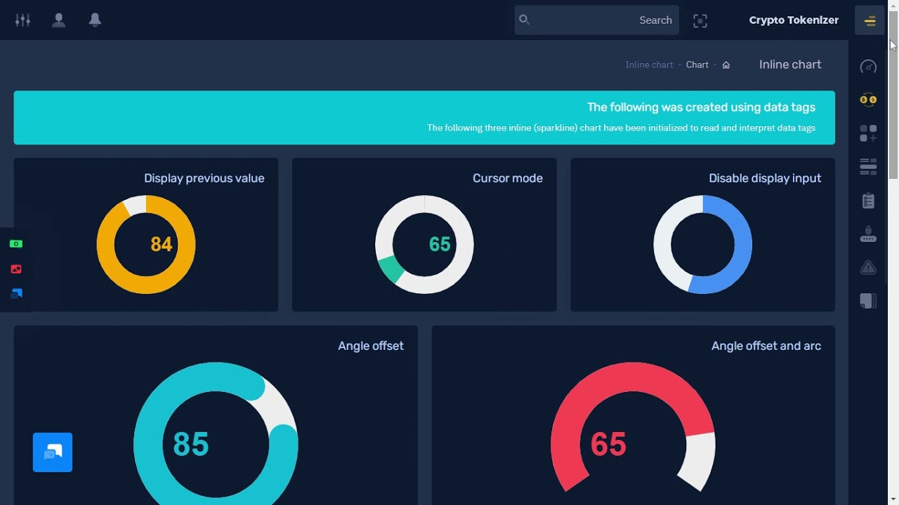 Tokenize CryptoCurrency Admin Dashboard Template with Dark RTL Theme