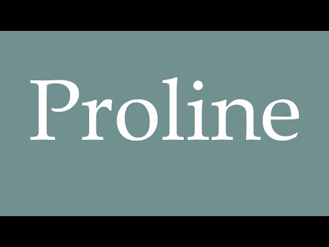 How to Pronounce ''Proline'' (White ravat) Correctly in French