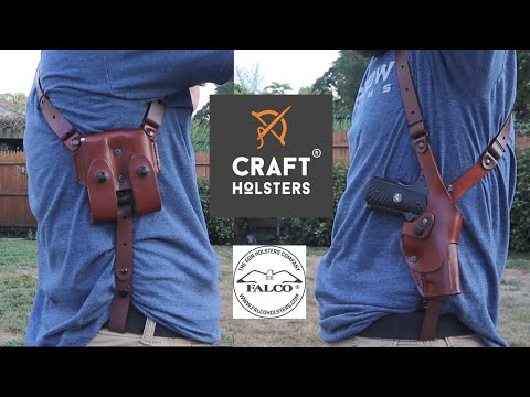Craft Holsters Leather Shoulder Holster made by Falco Holsters