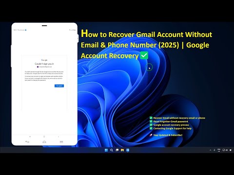 📌 How to Recover Gmail Account Without Email & Phone Number (2025) | Google Account Recovery