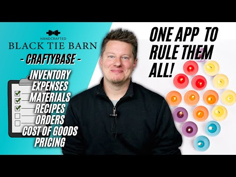 MY INVENTORY SYSTEM for Candle Business | CRAFTYBASE Overview (Getting Started)