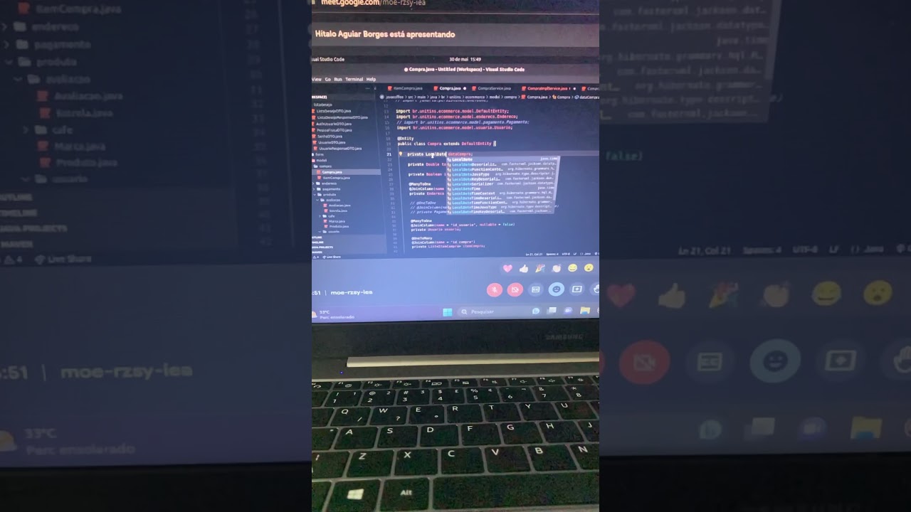 Programando em Java no VScode #shorts