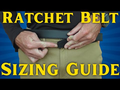 How to Size a Ratchet Belt! (CLEAR INSTRUCTIONS on How to Use this Belt!)