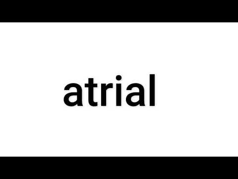 how to pronounce atrial