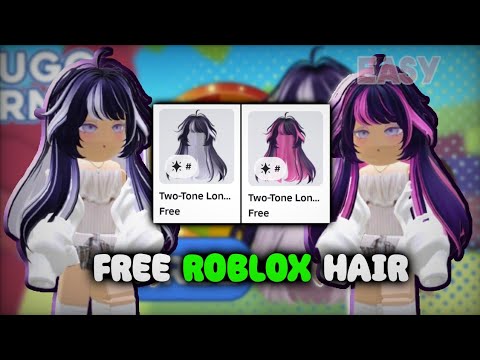 NEW FREE Upcoming ROBLOX HAIR! How to get the Two Toned Long Anime Hair in Purple/Dark Purple 0robux