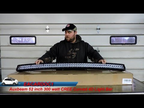 Auxbeam Curved 52 inch 300 Watt CREE 4D Light Bar Review