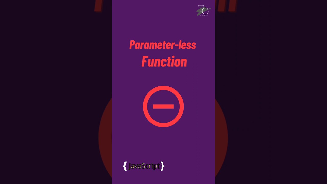 Parameterless function in javascript | functions in javascript | #javascript tutorial in 1 minutes