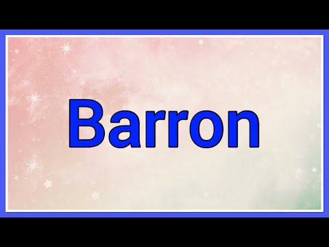 Barron | Name Origin Variations