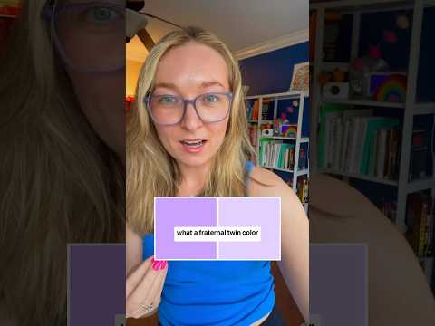 What are ‘fraternal twin’ colors? 🎨👯♀️ #colorpalette #graphicdesign #graphicdesigner