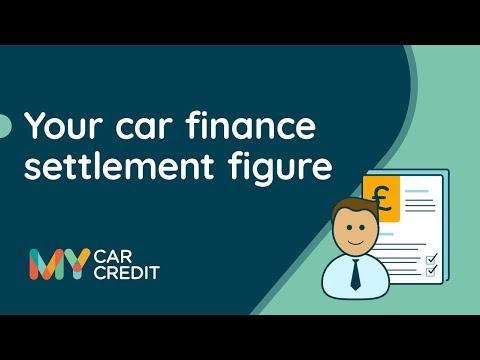 Your car finance settlement figure