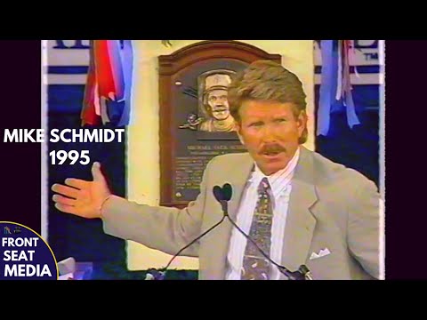 Mike Schmidt Baseball Hall of Fame Induction Speech 1995 - Philadelphia Phillies 3rd Baseman