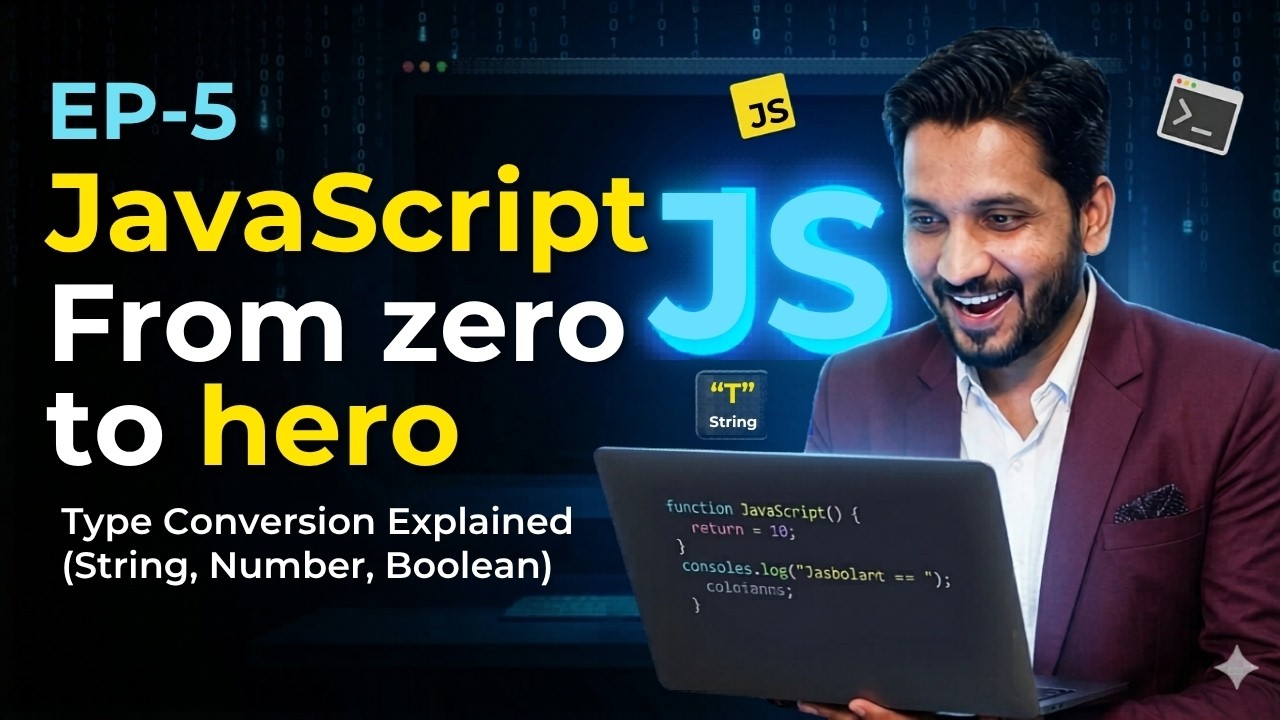 JavaScript EP 5 Type Conversion Explained (String, Number, Boolean, NaN) #zeescriptdev #coding