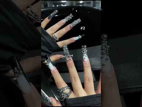 8 is my fav 💖 #nailideas #nails #y2k #mcbling #nailart