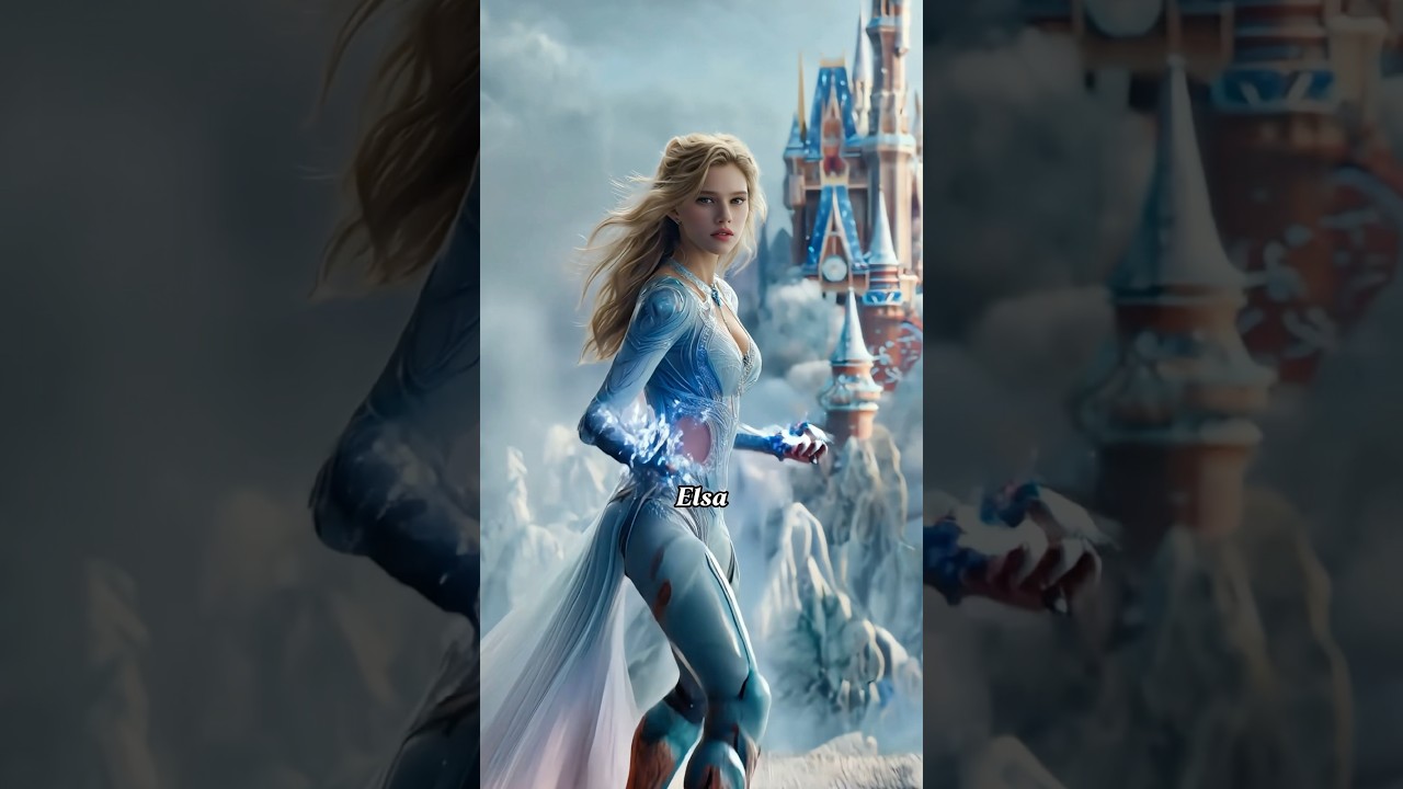✨ Disney Princesses Transform into Marvel Heroes! 👑 #disney #aiart #marvelheroes #action