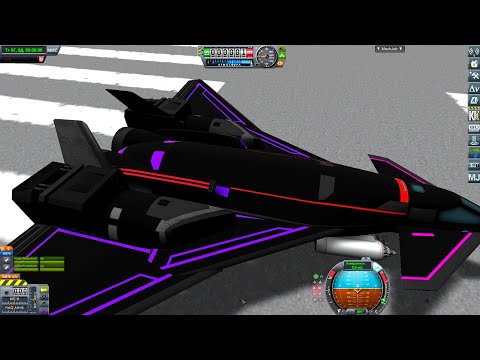 Hypersonic aircraft in KSP. Mach 10 (12600 km/h)