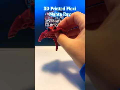 3D Printed Articulated Manta Ray! #shorts #3dprinting #animals