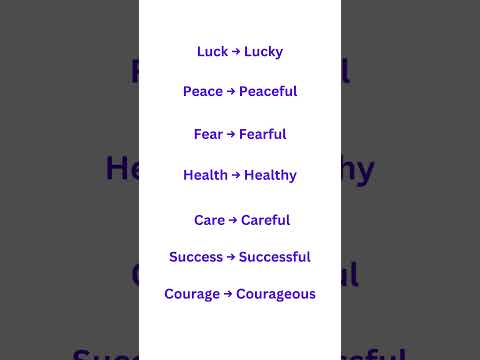 Transform Nouns into Adjectives in Seconds!