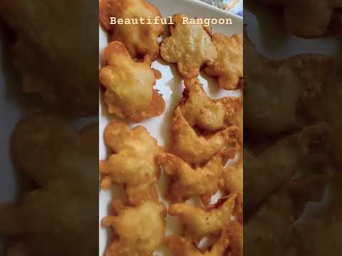 amazing Chicken and Shrimps Rangoons.#food, #seafood, #cooking, #rangoon, #crispyrangoon, #food