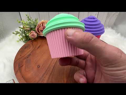 🧁 COMMERCIAL LICENSE Cupcake Gift Container Digital 3MF STL File for 3D ...