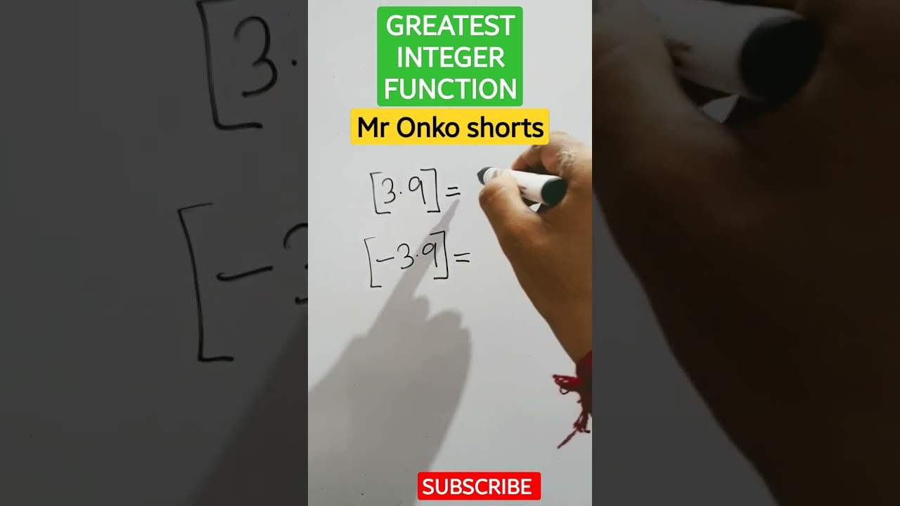 Greatest integer function short trick example #shorts #trendingshorts #mathematics #boxfunctions