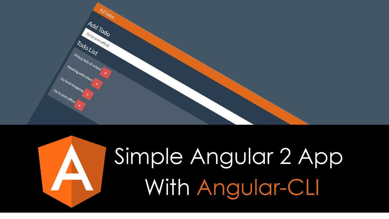 Simple Angular 2 App With Angular CLI