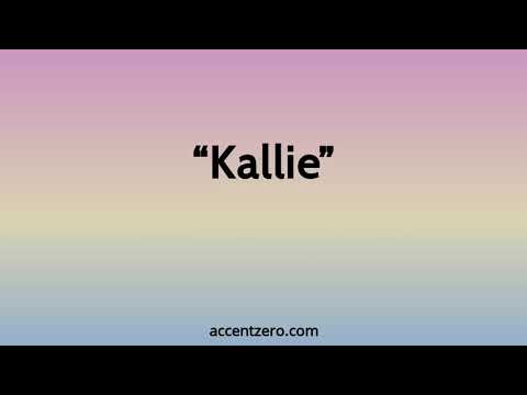 Pronounce "Kallie" - Brazilian accent vs. native U.S.