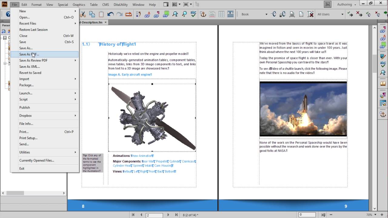 Create Rich PDF Output from FrameMaker