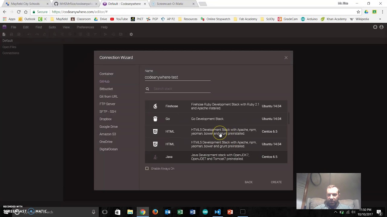 Codeanywhere Workflow 2