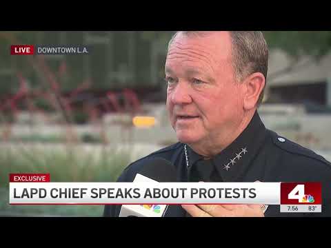 LAPD chief: About 1,000 ‘agitators' still in downtown LA