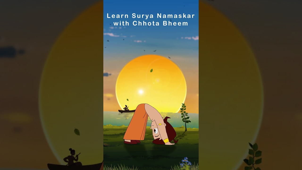 Surya Namaskar Saluting the Sun | #shorts #yoga #chhotabheem