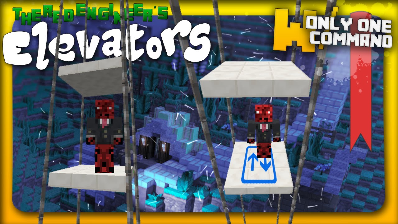 Minecraft - Customizable elevators in one command! (1.9 command)