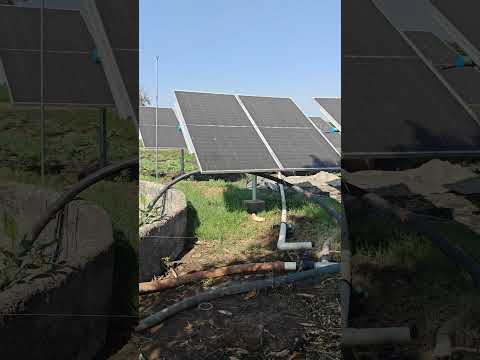 Shakti solar pump installation 7.5 HP 6 structure 2 panel system ⚡🙌🌎 #shakti #shorts #automobile