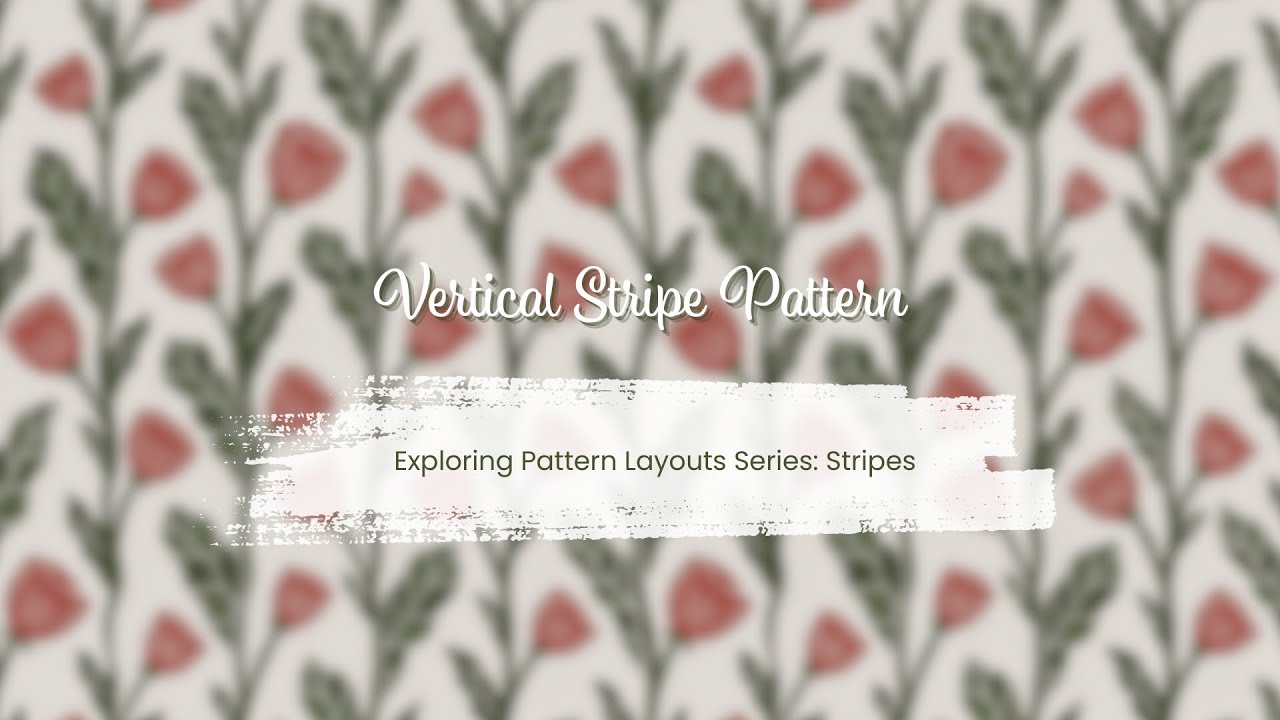 Vertical Stripe Pattern in Procreate | Exploring Pattern Layouts Series: Stripes