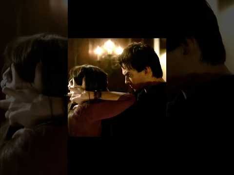 Damon try to turn Elena into vampire