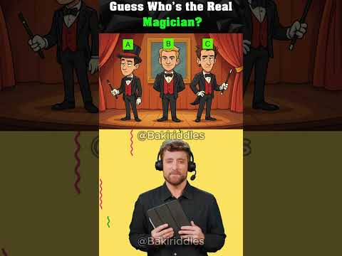 which One Is the Real Magician…? #logicpuzzles #brainteasers #riddle #viralshorts #viral #short