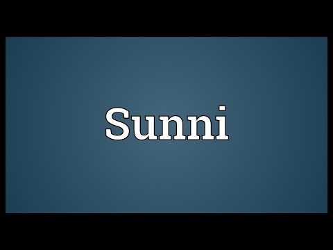 Sunni Meaning