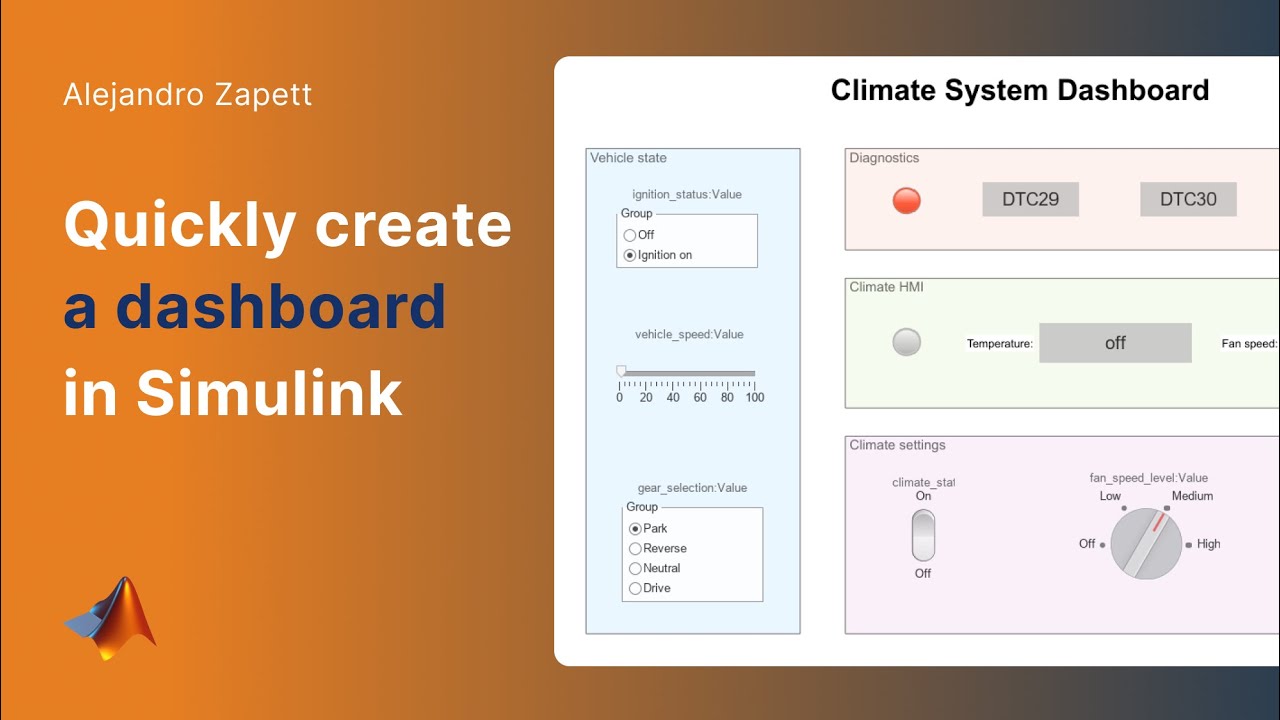 Quickly create a dashboard in Simulink