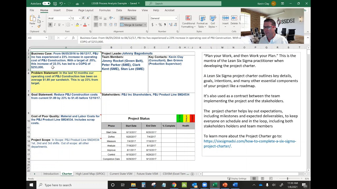 Introduction to the Lean Six Sigma Project Charter
