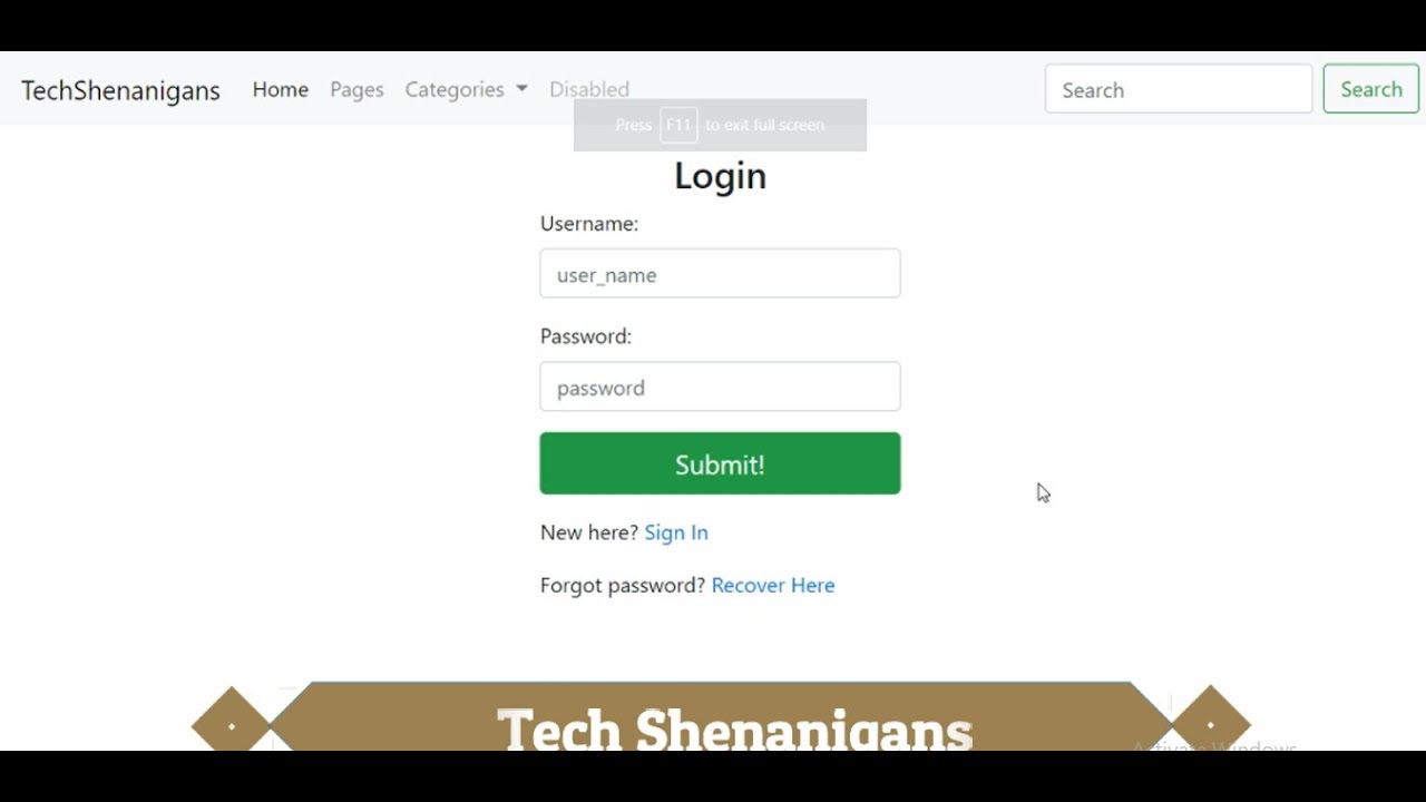 How to create Login Page using HTML, CSS, Bootstrap | Github code attached