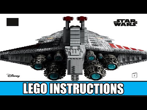 LEGO 75367 Instructions | How To Build LEGO Star Wars Venator-Class Republic Attack Cruiser (Book 3)